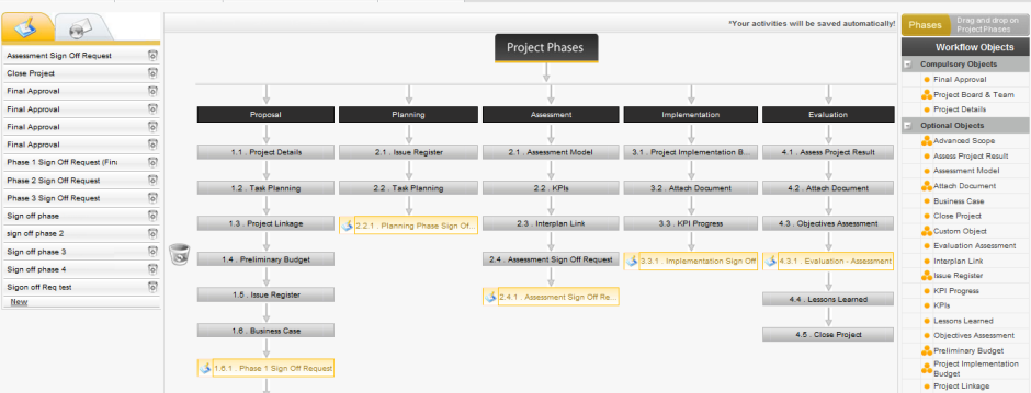 Assigning Sign Off Templates