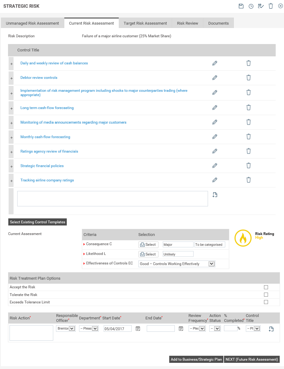 Residual Risk Assessment