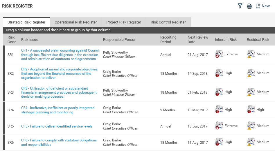 Strategic Risk Register