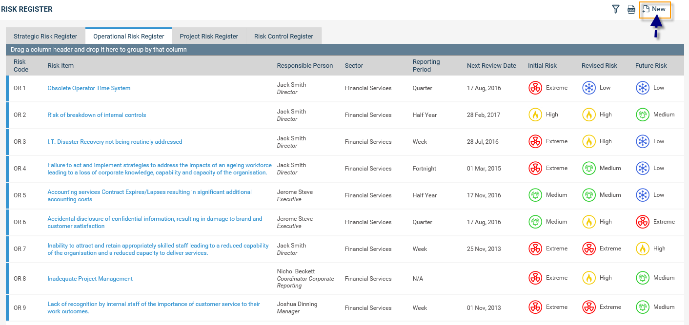 Initial Risk Assessment
